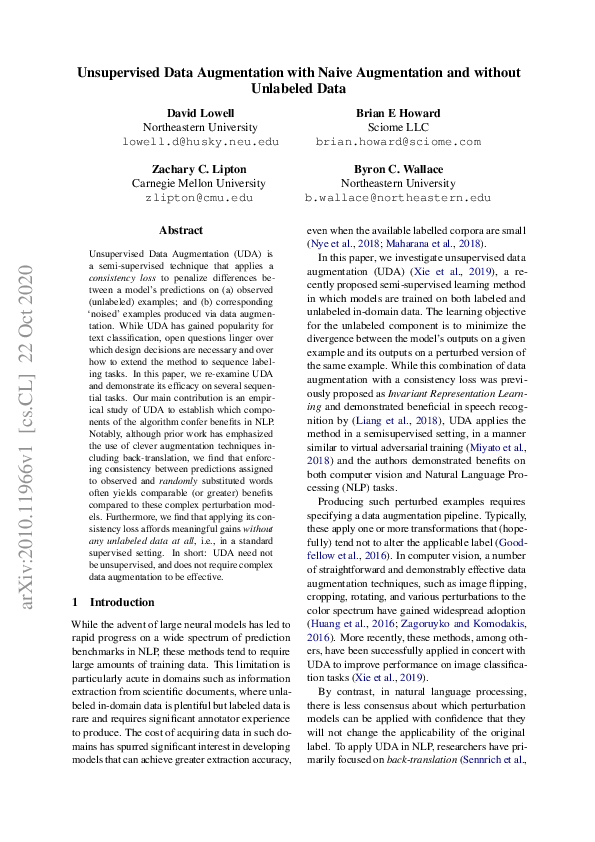 (PDF) Unsupervised Data Augmentation with Naive Augmentation and ... (PDF) Unsupervised Data Augmentation with Naive Augmentation and ...