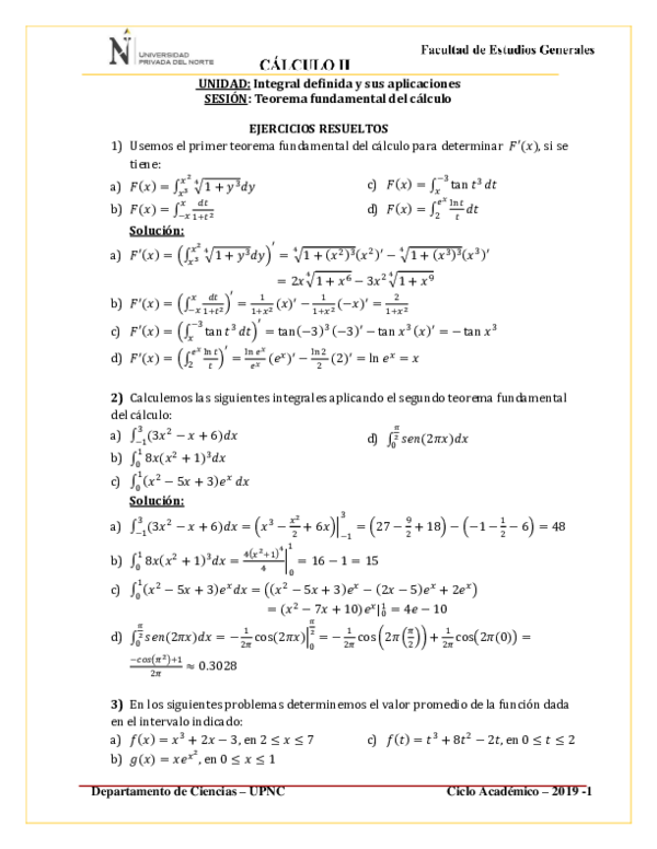 (PDF) Ejercicios Resueltos SEMANA 01 CALCULO