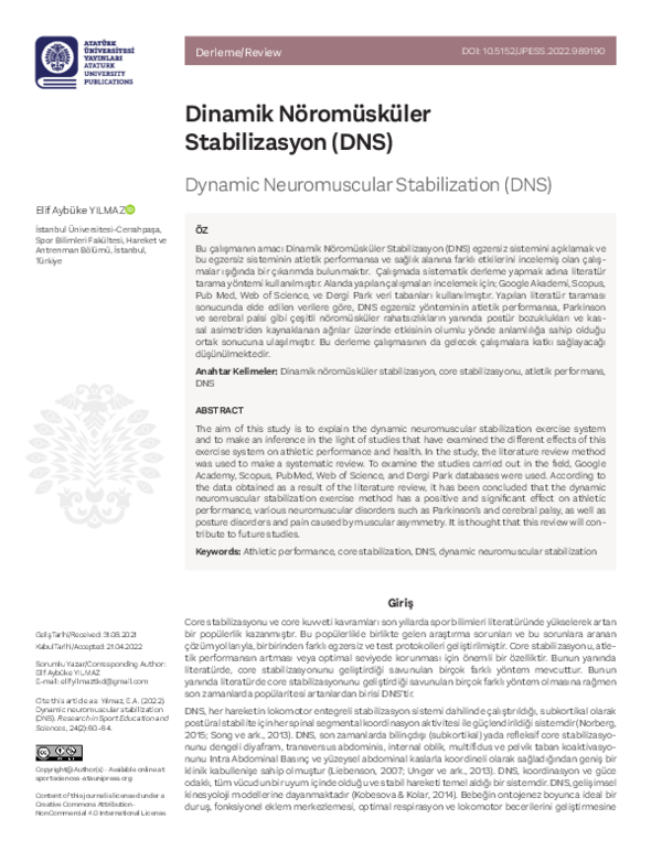 (PDF) DNS- DYNAMIC NEUROMUSCULAR STABILIZATION
