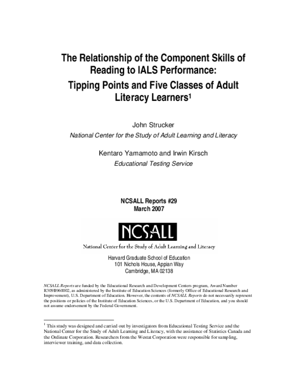 (PDF) Educational Testing Service