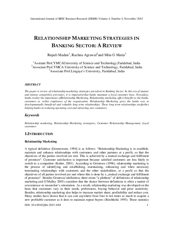 (PDF) Banking Sector: A Review