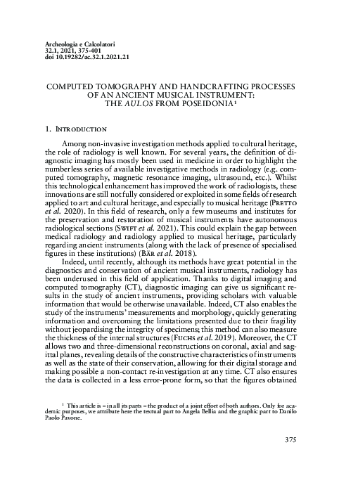 (PDF) Angela Bellia, Danilo Pavone 2021, Computed tomography and ...