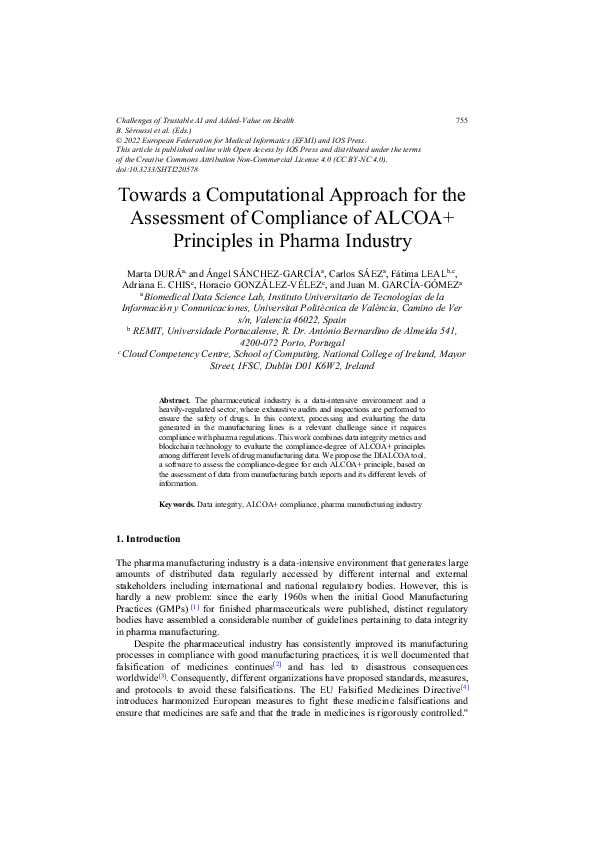 (PDF) Towards a Computational Approach for the Assessment of Compliance ...