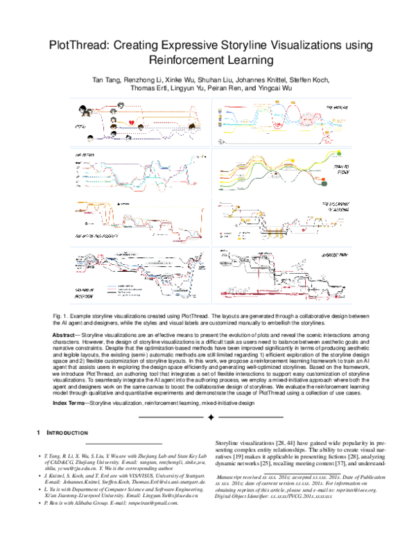 (PDF) PlotThread: Creating Expressive Storyline Visualizations using ...