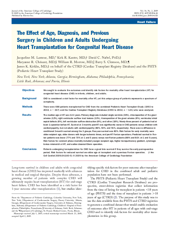 (PDF) Heart transplantation in the young and elderly | Jonah Odim ...