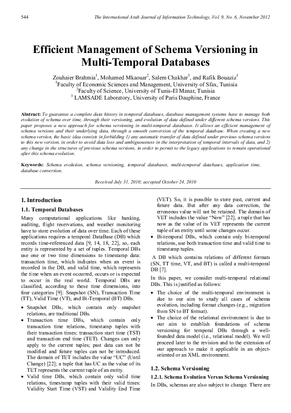 (PDF) 1.1. Temporal Databases