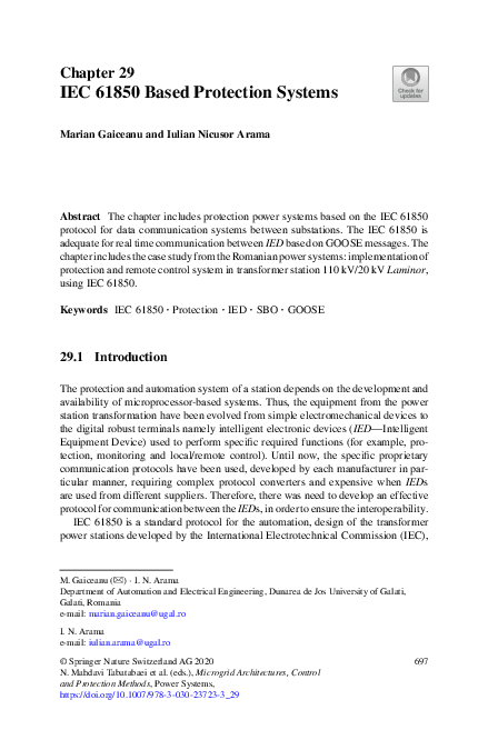 Pdf Iec 61850 Based Protection Systems