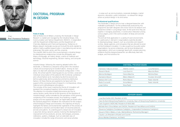 (PDF) DOCTORAL PROGRAM in DesiGn