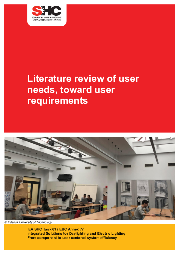 (PDF) Literature review of user needs, toward user requirements