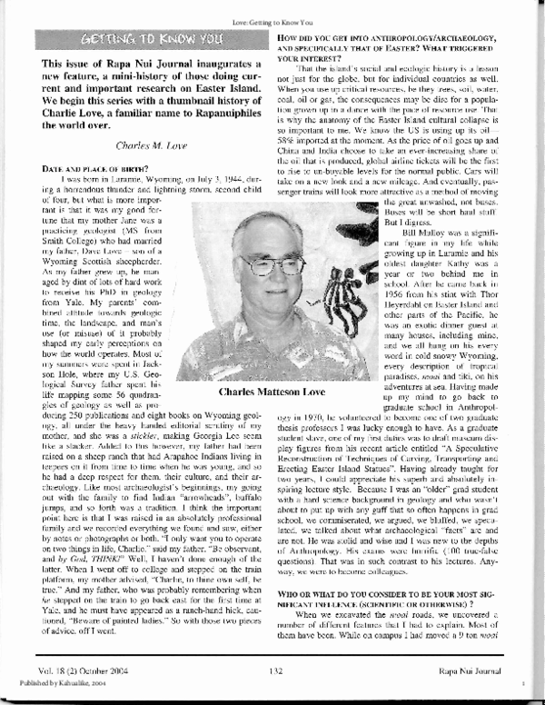 (PDF) Getting to Know You