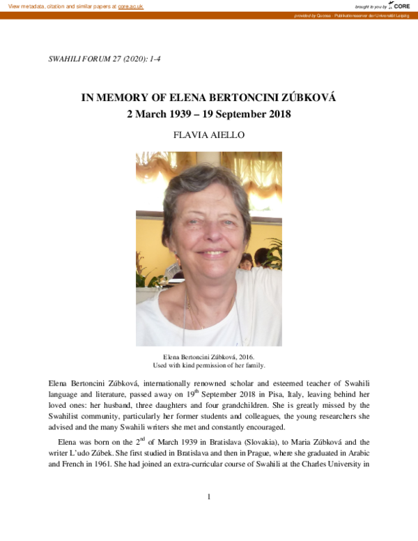 (PDF) In memory of Elena Bertoncini Zúbková