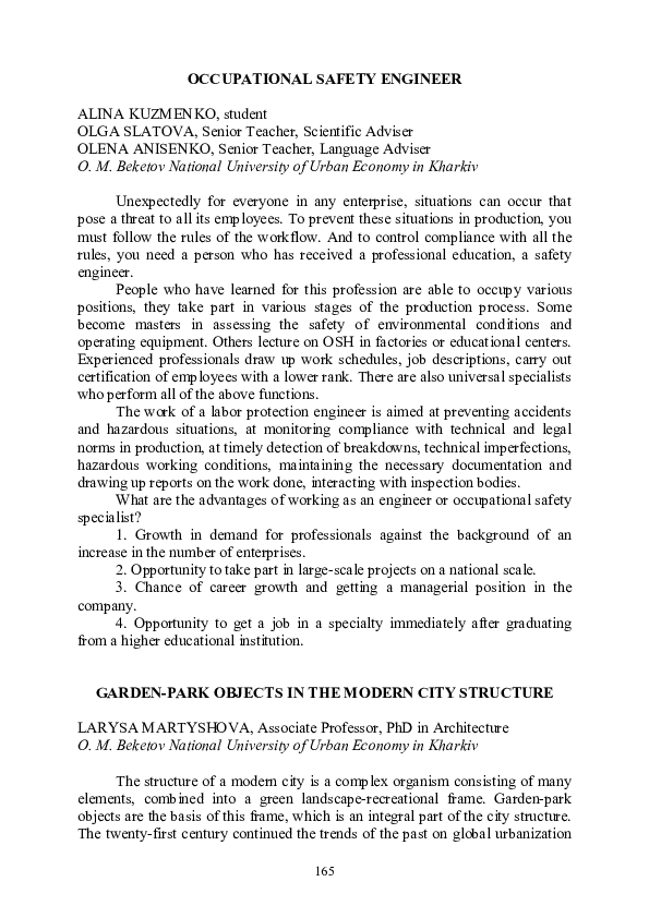 (PDF) Occupational Safety Engineer