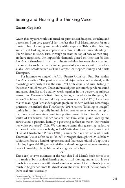 (PDF) Seeing and Hearing the Thinking Voice | Gayatri Gopinath ...