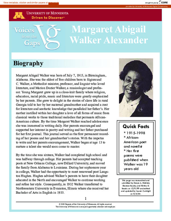 (PDF) Margaret Walker