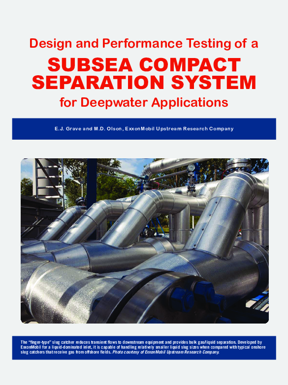 (PDF) Design and Performance Testing of a Subsea Compact Separation ...