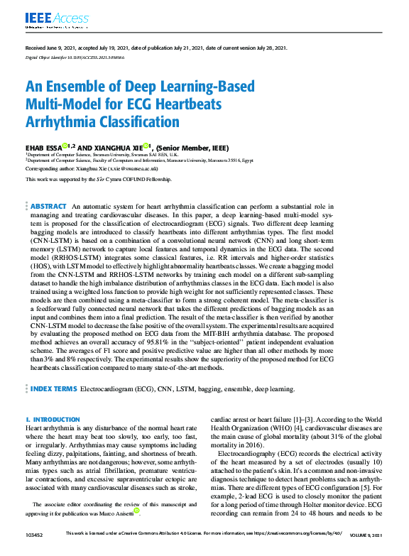 (PDF) An Ensemble of Deep Learning-Based Multi-Model for ECG Heartbeats ...