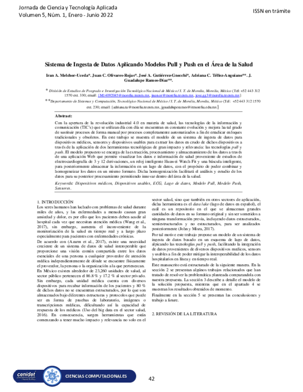 (PDF) Sistema de Ingesta de Datos Aplicando Modelos Pull y Push en el ...