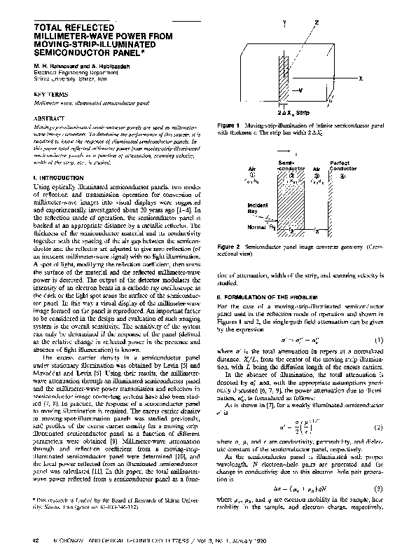 (PDF) Total reflected millimeter-wave power from moving-strip ...