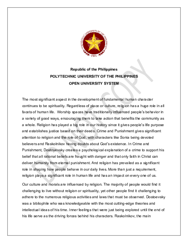 (DOC) Republic of the Philippines POLYTECHNIC UNIVERSITY OF THE PHILIPPINES