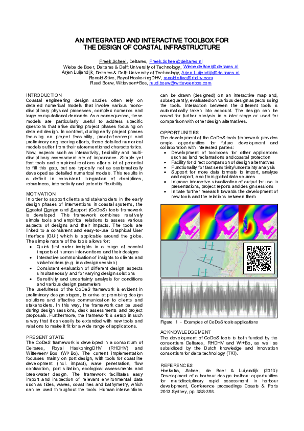(PDF) An Integrated and Interactive Toolbox for the Design of Coastal Infrastructure