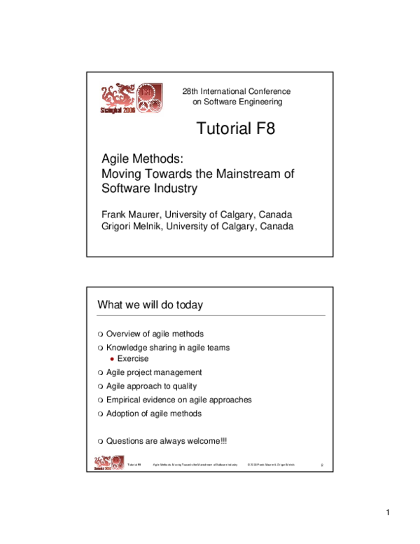 (PDF) Agile methods