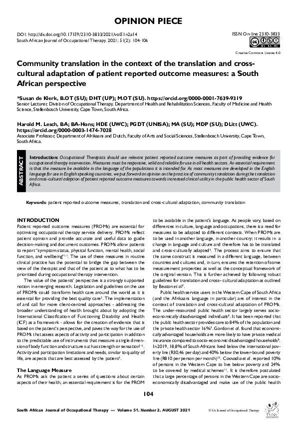 (PDF) Community translation in the context of the translation and cross ...