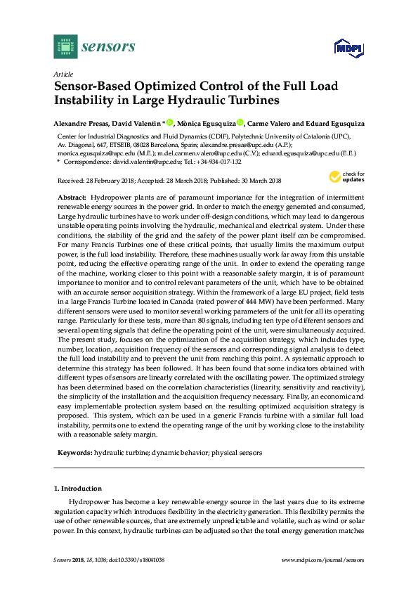 (PDF) Sensor-Based Optimized Control of the Full Load Instability in ...