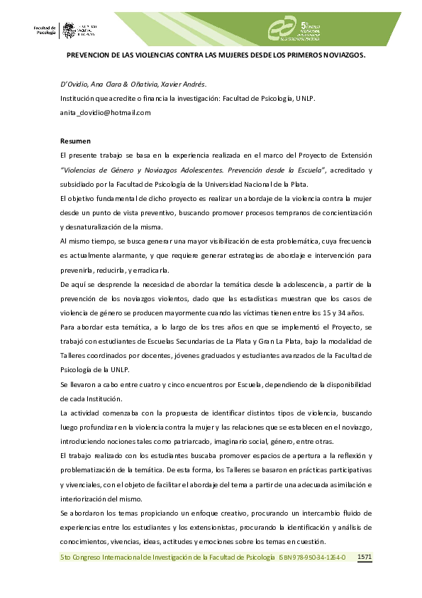 (PDF) Prevención de las violencias contra las mujeres desde los primeros noviazgos | Xavier ...