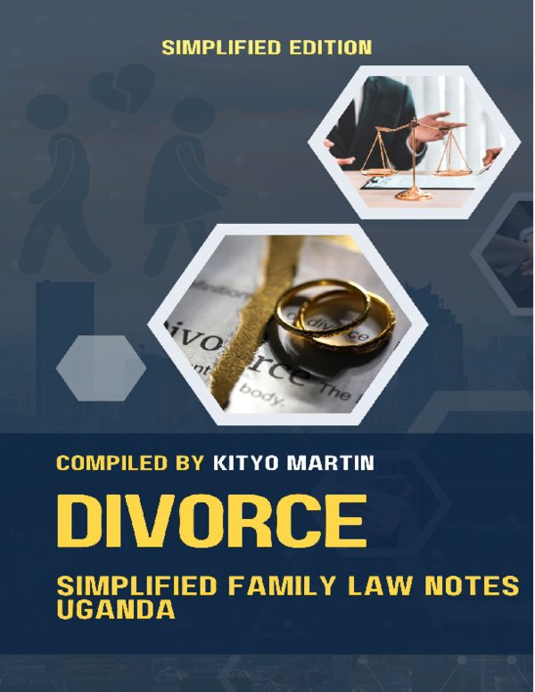 (PDF) Divorce (Family Law Notes Uganda)