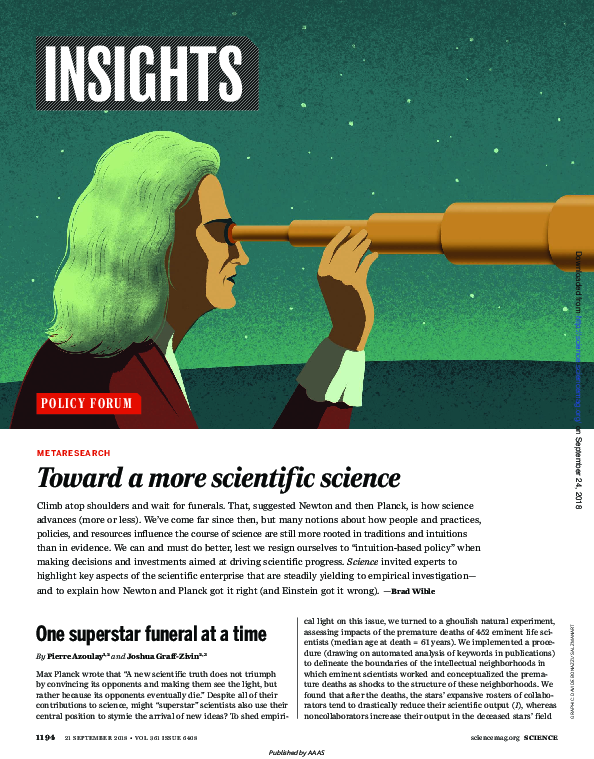(PDF) Toward a more scientific science