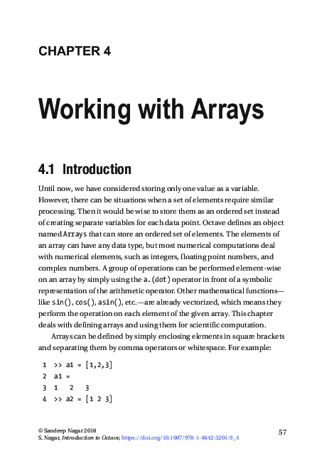 (PDF) Working with Arrays (PDF) Working with Arrays