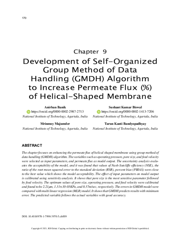 (PDF) Development of Self-Organized Group Method of Data Handling (GMDH ...