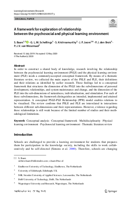 (PDF) A framework for exploration of relationship between the ...