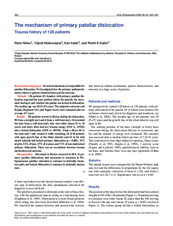 (PDF) The mechanism of primary patellar dislocation