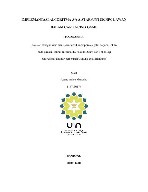 (PDF) Implementasi Algoritma A*(A Star) untuk NPC lawan dalam Car ...