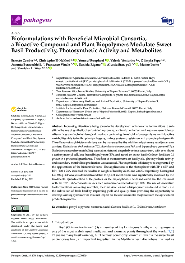 (PDF) Bioformulations with Beneficial Microbial Consortia, a Bioactive ...