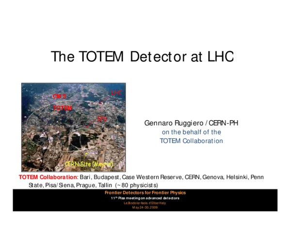 (PDF) The TOTEM detector at LHC