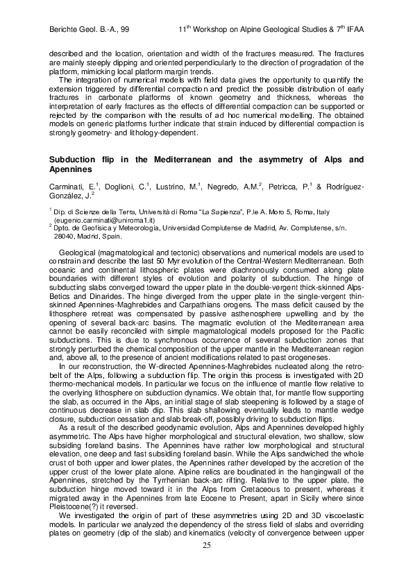 (PDF) Subduction flip in the Mediterranean and the asymmetry of Alps ...
