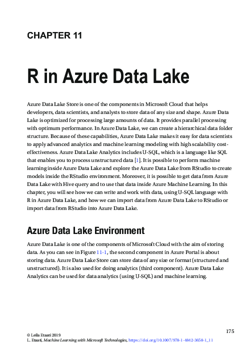 (PDF) R in Azure Data Lake