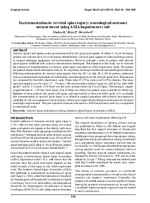 (PDF) Instrumentation in cervical spine injury: neurological outcome ...
