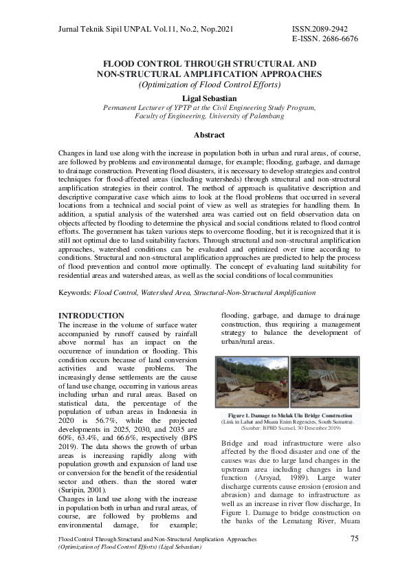 (PDF) Flood Control Through Structural and Non-Structural Amplification ...