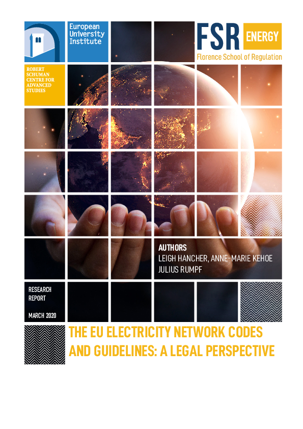 (PDF) The EU electricity network codes and guidelines : a legal perspective
