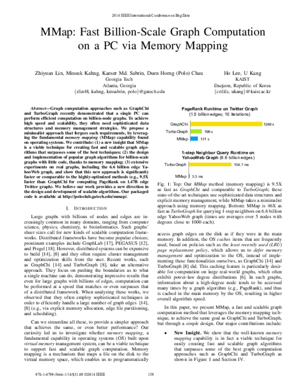 Pdf Mmap Fast Billion Scale Graph Computation On A Pc Via Memory Mapping Kaeser Sabrin 5373