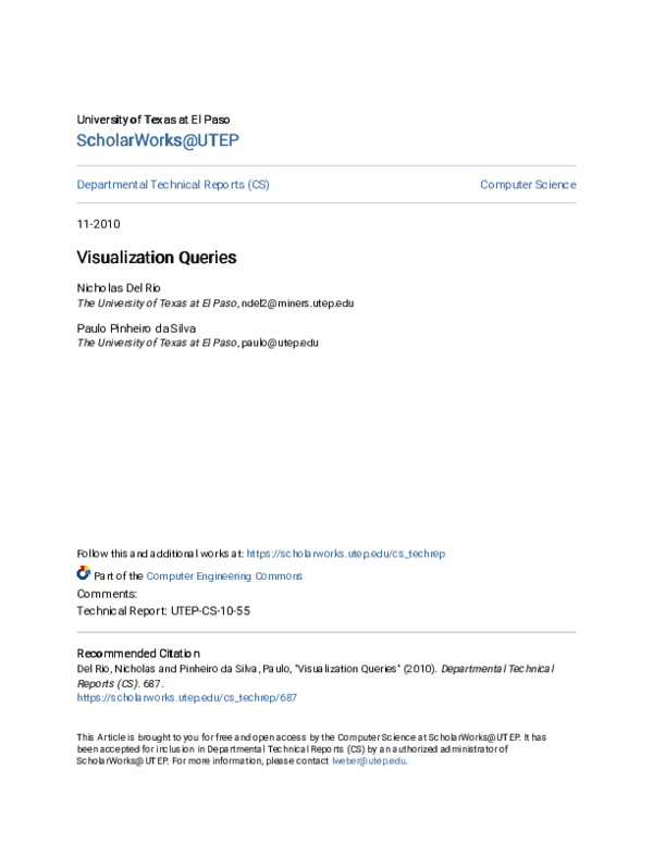 (PDF) Visualization Queries