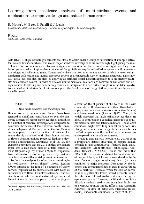 (PDF) Learning from accidents: Analysis of multi-attribute events and implications to improve ...