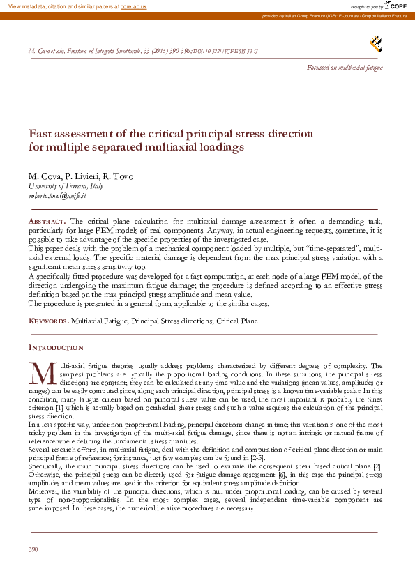 (PDF) Fast assessment of the critical principal stress direction for ...