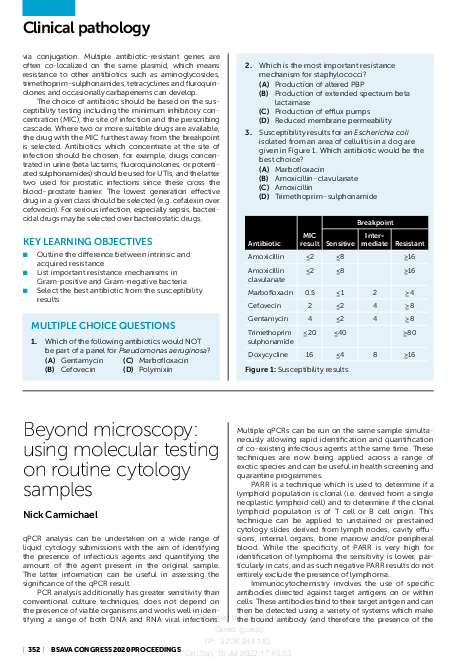 (PDF) Beyond microscopy: using molecular testing on routine cytology ...