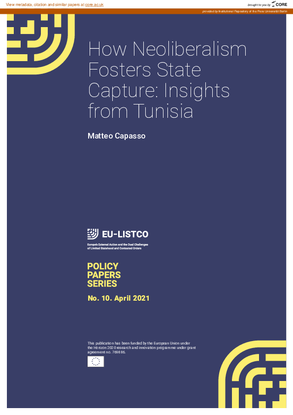 (PDF) How Neoliberalism Fosters State Capture
