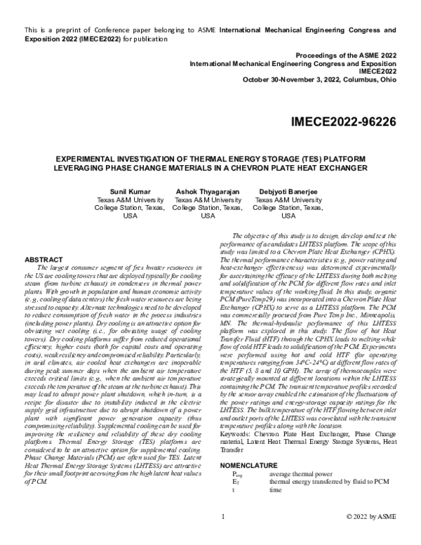 (PDF) This is a preprint of Conference paper belonging to ASME ...