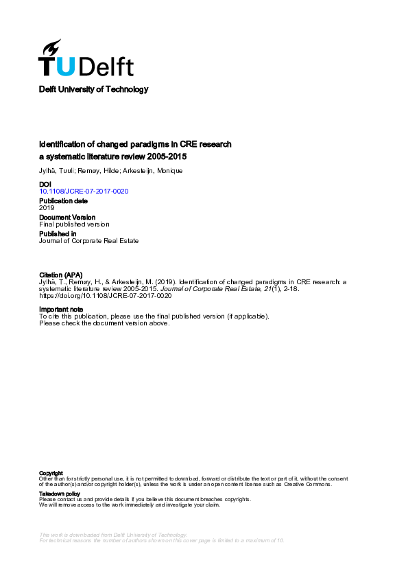 (PDF) Identification of changed paradigms in CRE research – a ...